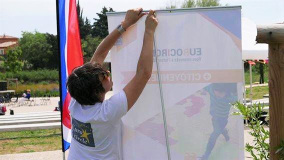 Conception des roll-up de l'association Eurocircle - TI(e)GER COMMUNICATION